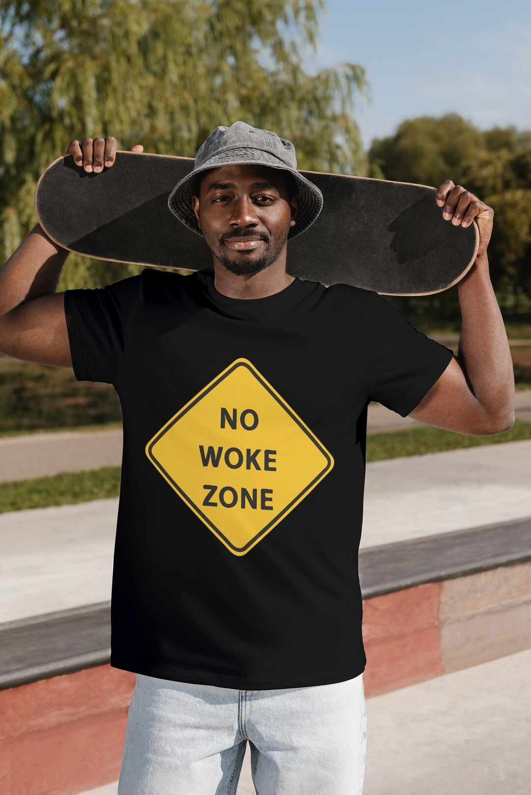 No Woke Zone T-shirt - Etsy