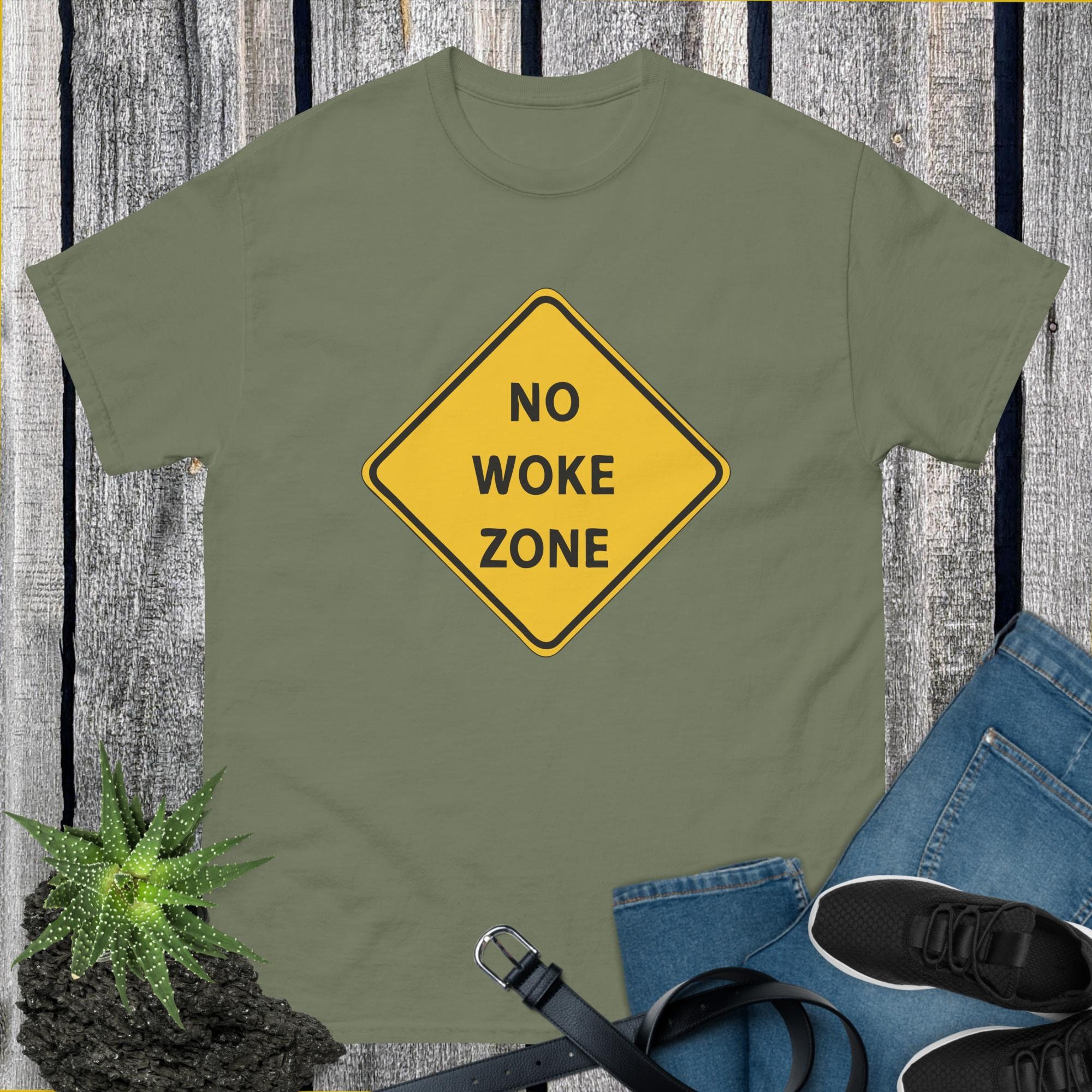 No Woke Zone T-shirt - Etsy