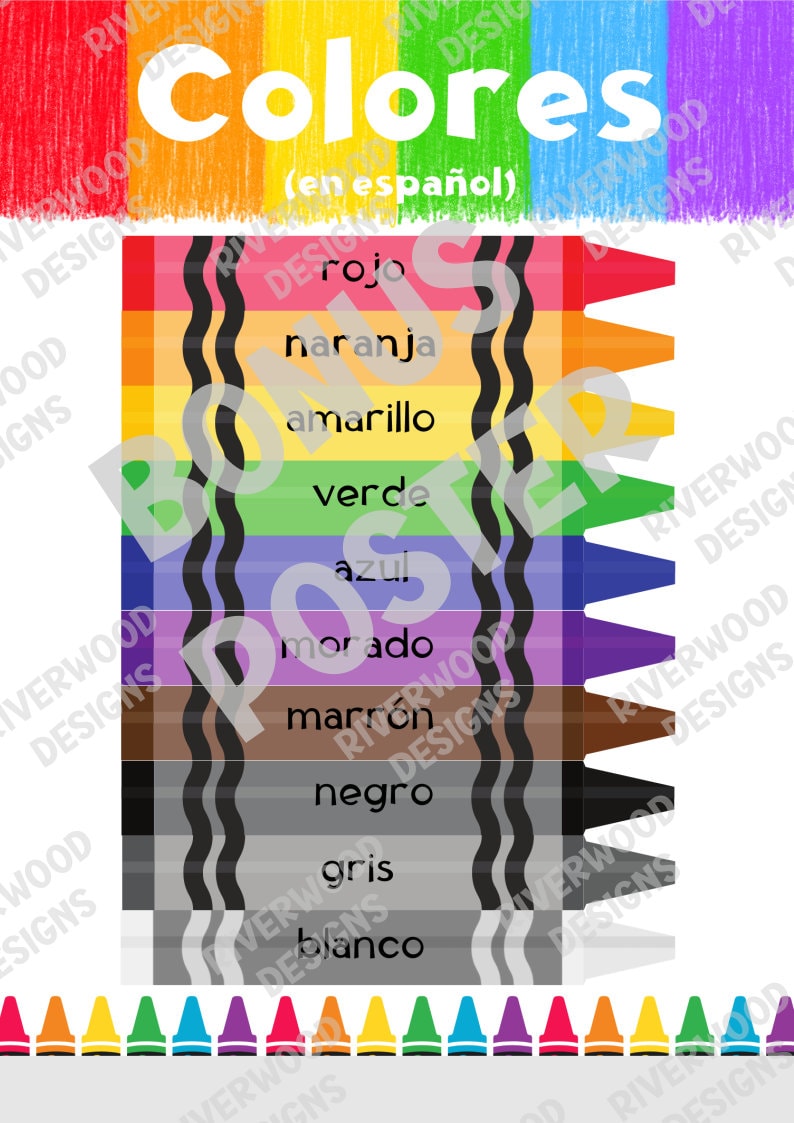 Color Your World With Spanish Color Matching Worksheets: Learn and ...