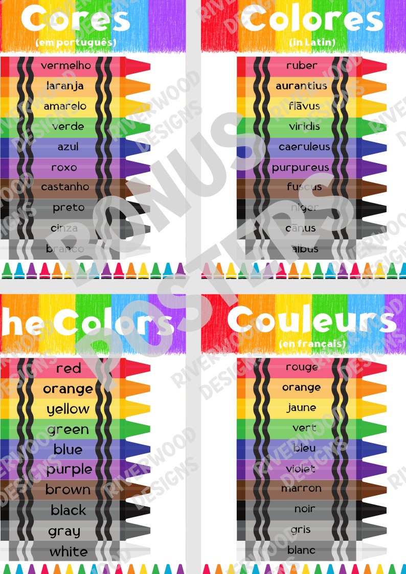 Multilingual Flashcards: 8 Different Languages - Fun and Easy Way to ...