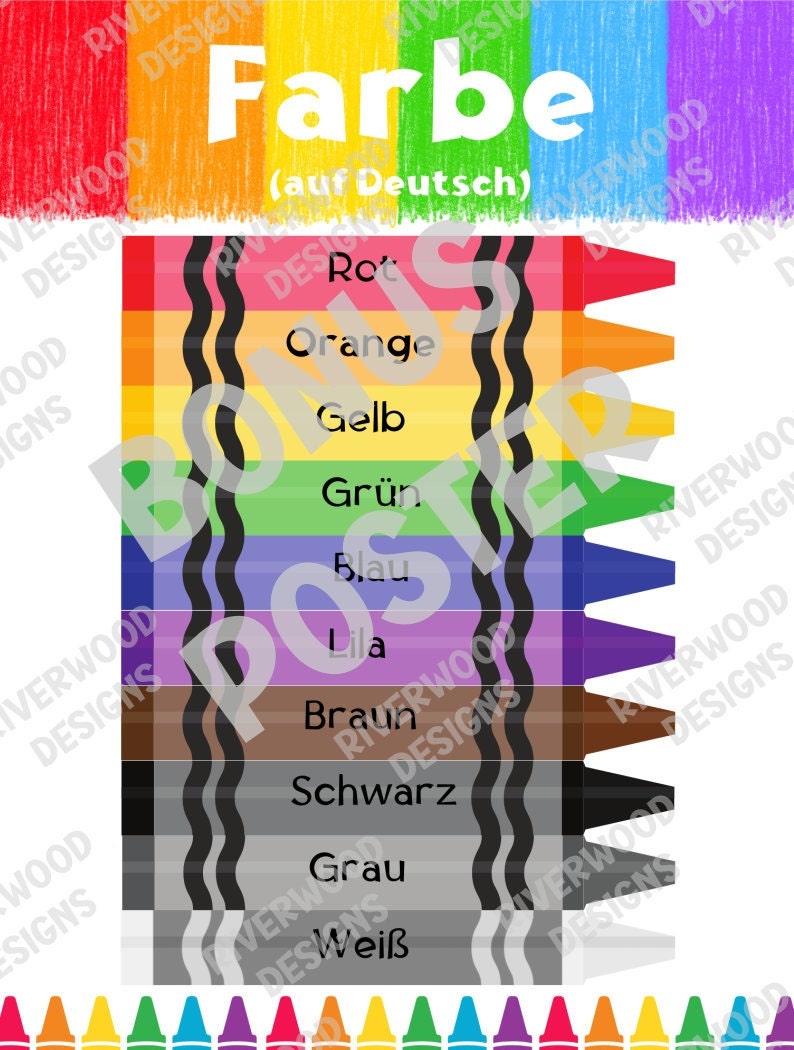German Flashcards: A Fun and Easy Way to Learn the Colors in German ...