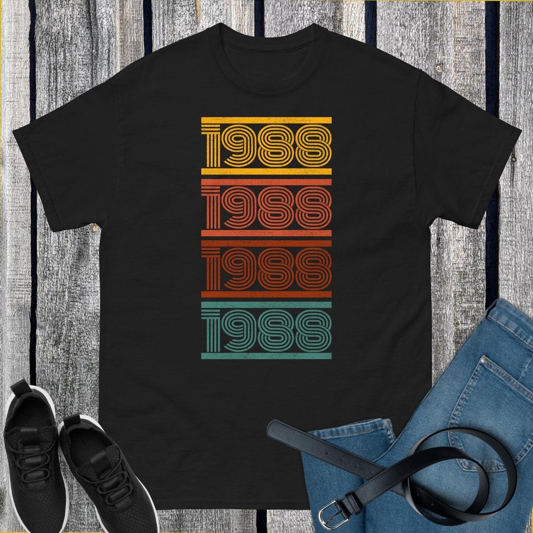 1988 Retro Style Classic Tee - Etsy