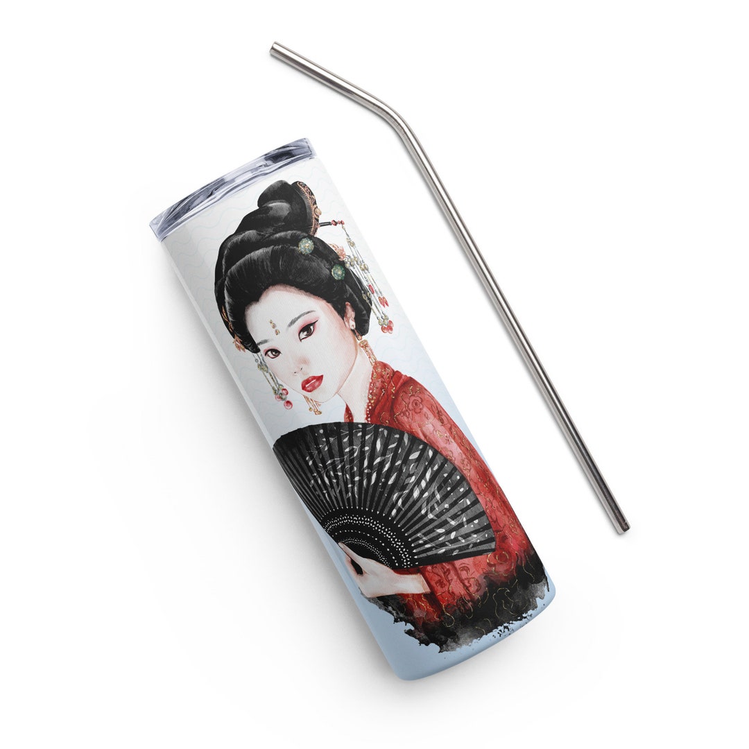 Japanese Geisha Stainless Steel 20 Oz. Tumbler - Etsy
