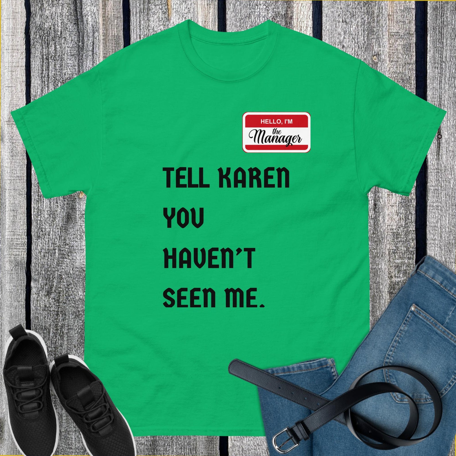 Manager - Funny Karen Costume T-shirt - Great Couples Costume (manager ...