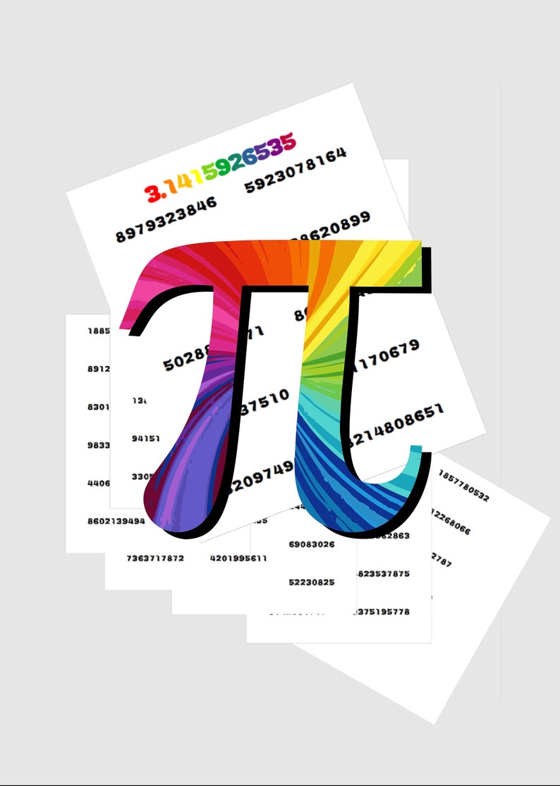 One Hundred Digits of Pi Study Aid - Etsy