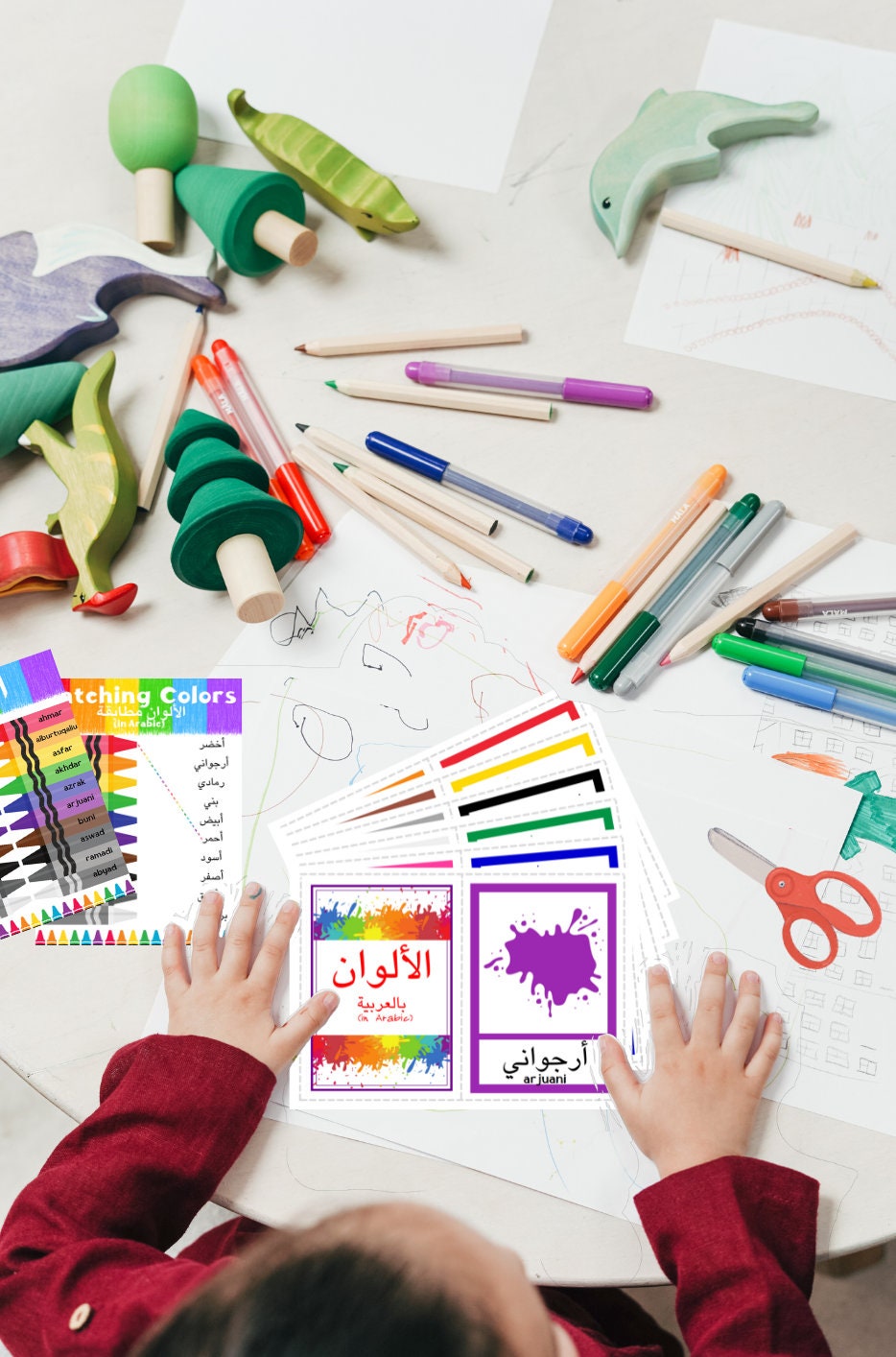 Arabic Flashcards: A Fun and Easy Way to Learn the Colors in Arabic ...