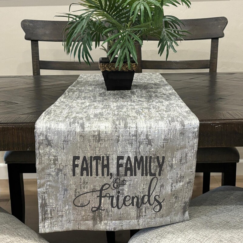 Gray Table Runner - Etsy