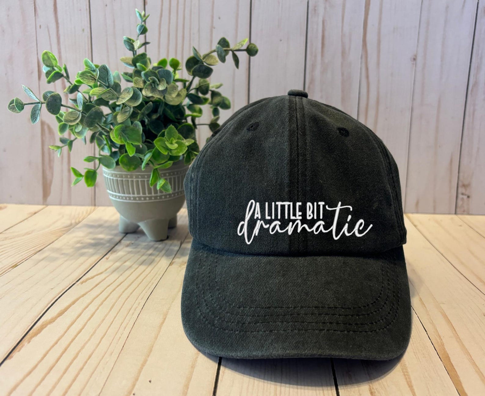 A Little Bit Dramatic Baseball Hat, Sarcastic Hat, Funny Saying, Drama ...