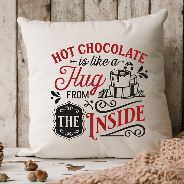 Hot Cocoa Pillow - Etsy