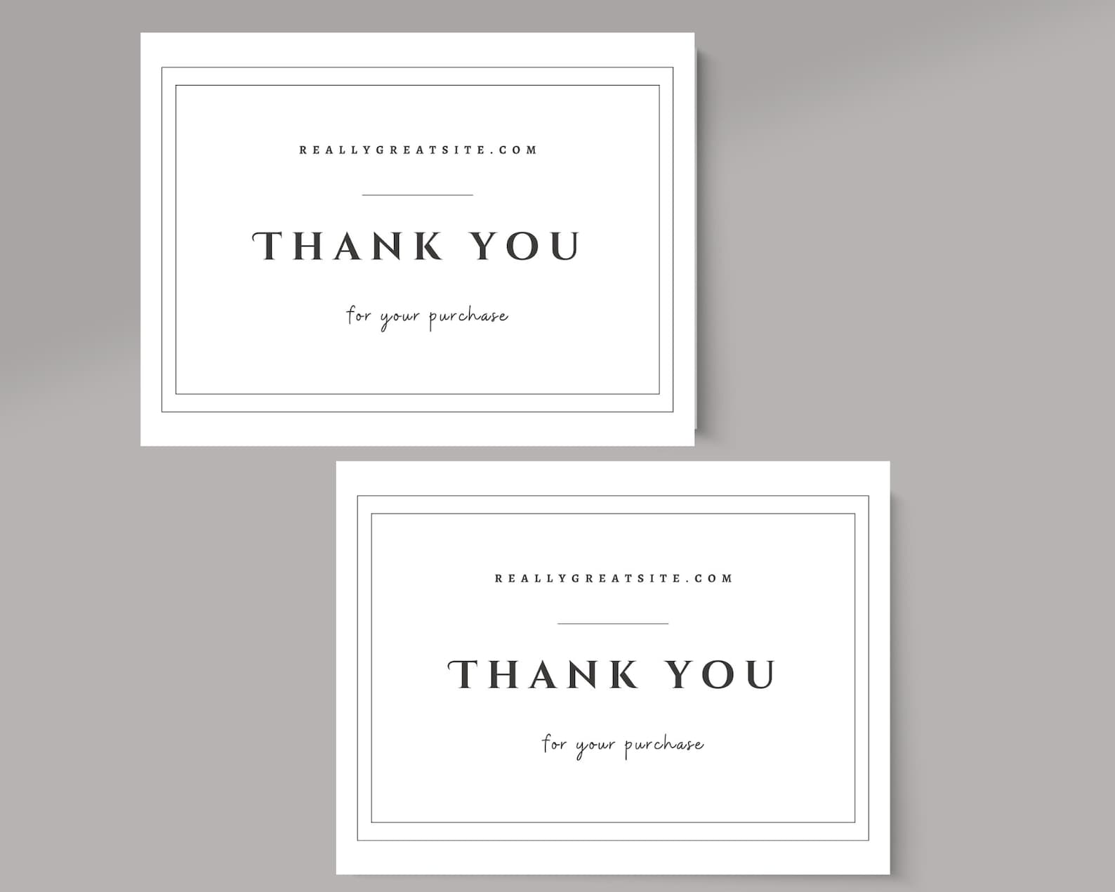 Elegant Business Thank You Card Thank You Card Template Design ...