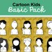 66 Cartoon Kids Clip Art - Basic Pack | PNG Transparent Clipart Images ...