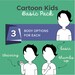 66 Cartoon Kids Clip Art - Basic Pack | PNG Transparent Clipart Images ...