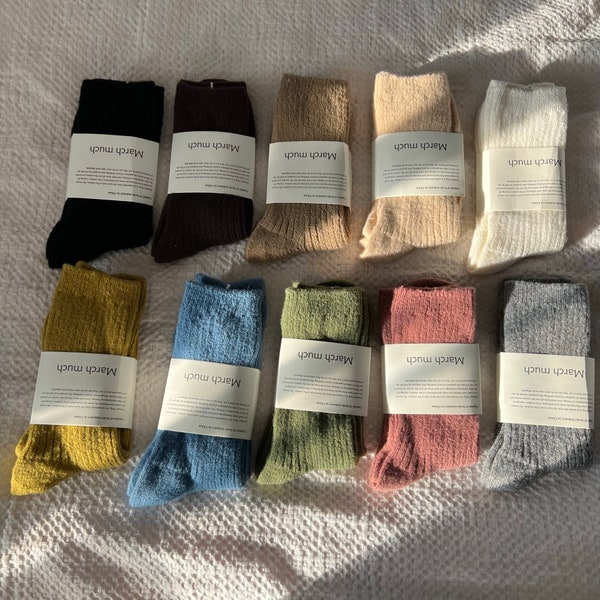 White Wool Socks - Etsy