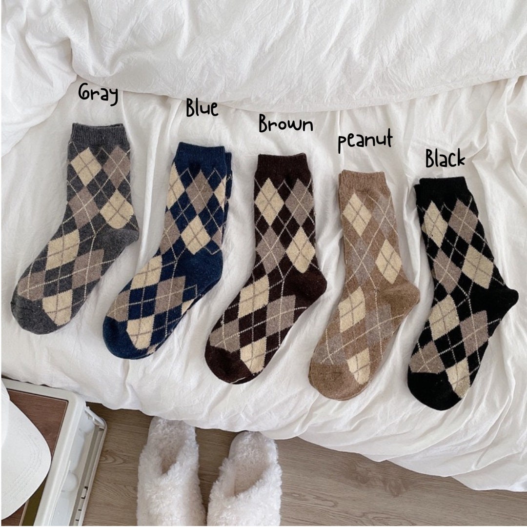 Diamond Argyle Sock for Women, Harry Potter Patterned Socks, Diamond ...