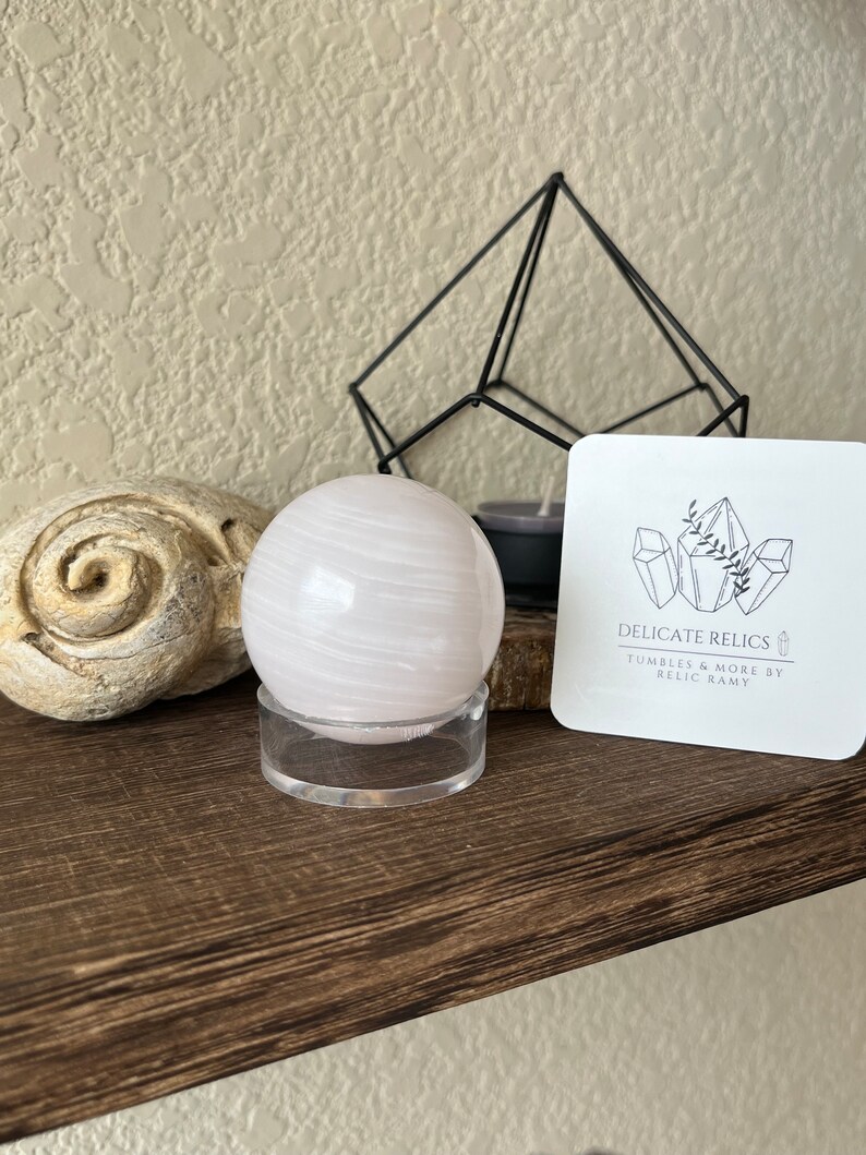 Pink Mangano Sphere - Etsy