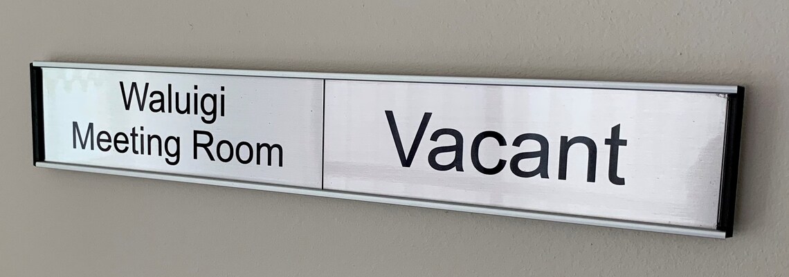 Office Door Sign Sliding In/out 300mm X 38mm - Etsy