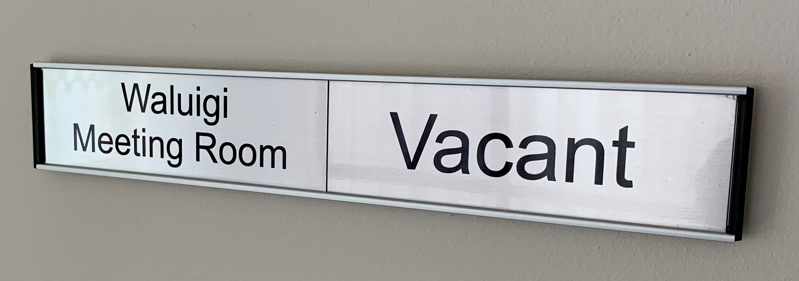 Office Door Sign Sliding In/out 300mm X 38mm - Etsy