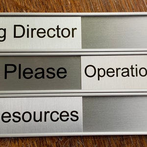 Office Door Sign - Sliding In/out 300mm X 38mm - Etsy