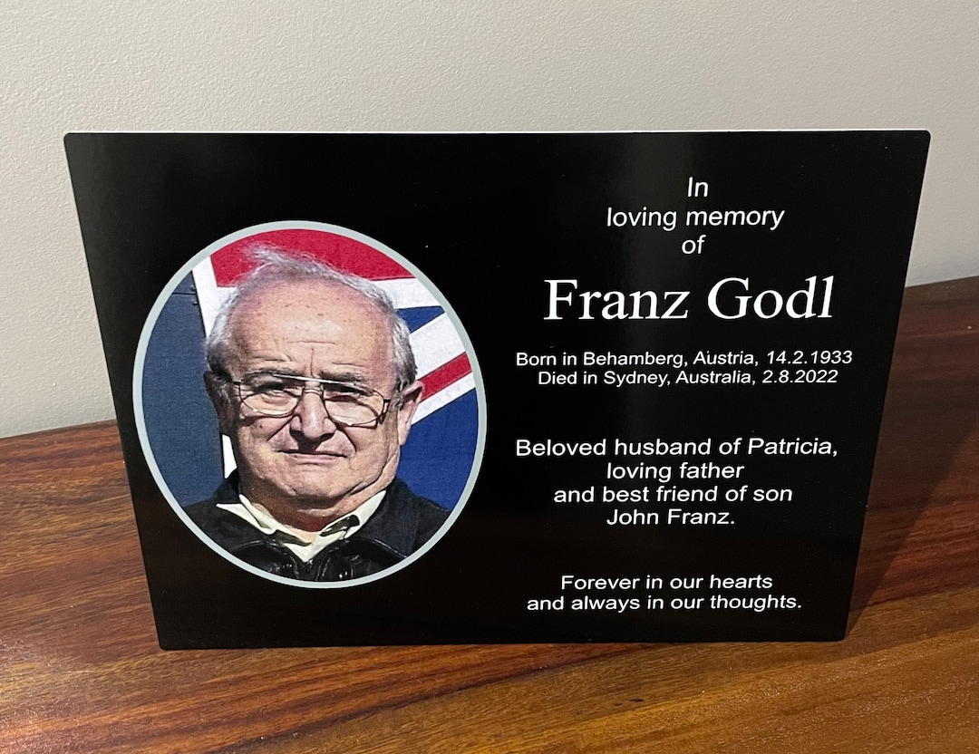 Photo Plaque Personalised Memorial (duraluxe) 250mm X 150mm - Etsy