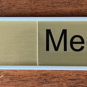 Office Door Sign - Sliding In/out 300mm X 38mm - Etsy