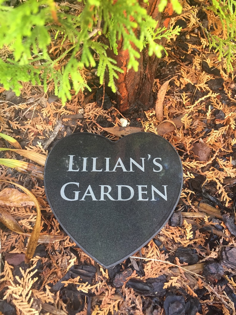 Memorial Granite Heart - Etsy