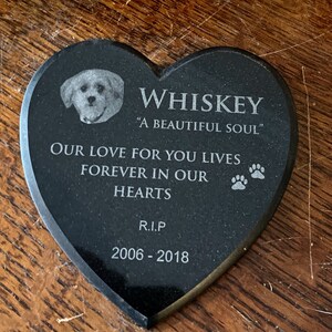 Memorial Granite Heart - Etsy