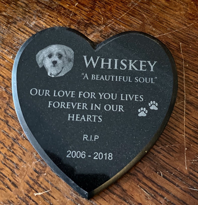 Memorial Granite Heart - Etsy