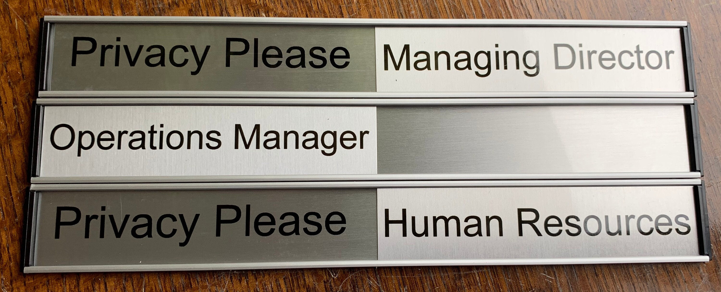 Office Door Sign - Sliding In/out 300mm X 38mm - Etsy