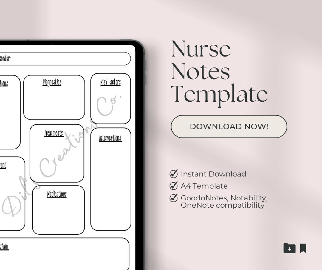 Nursing Notes Templates, Nursing Student Study Guide, Nursing Notes ...