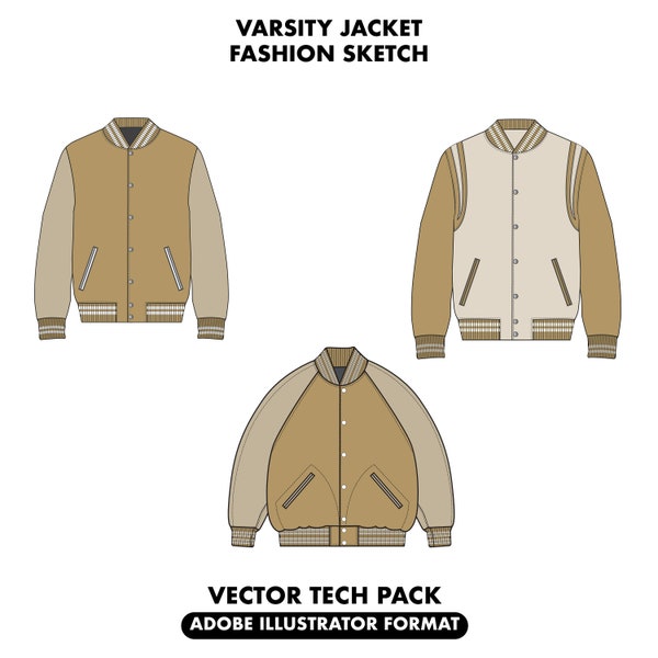 Varsity Jacket Pattern - Etsy