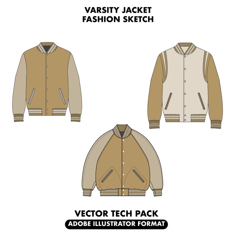 Varsity Jacket Pattern - Etsy
