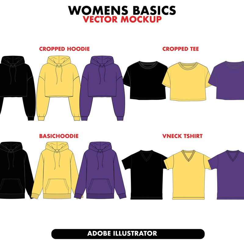 Cropped Hoodie Vector - Etsy