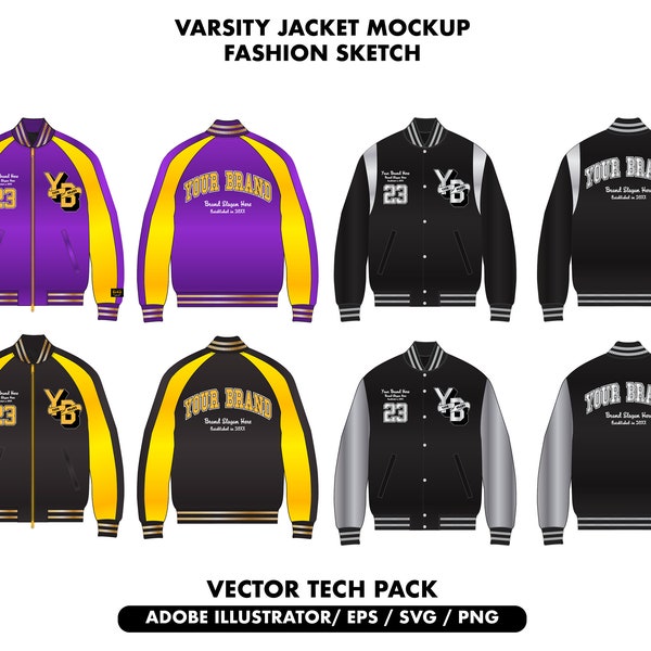 Varsity Jacket Pattern - Etsy