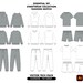 Streetwear Template Mockup - Flat Sketch Technical Drawing-illustrator ...