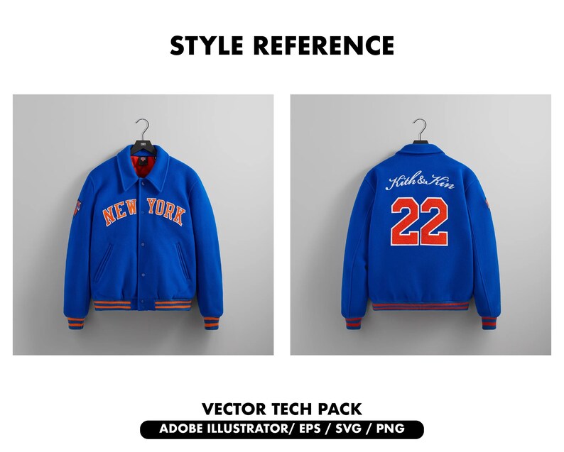 Zipped Varsity Jacket Tech Pack, Clothing Sketch, Fashion Design ...