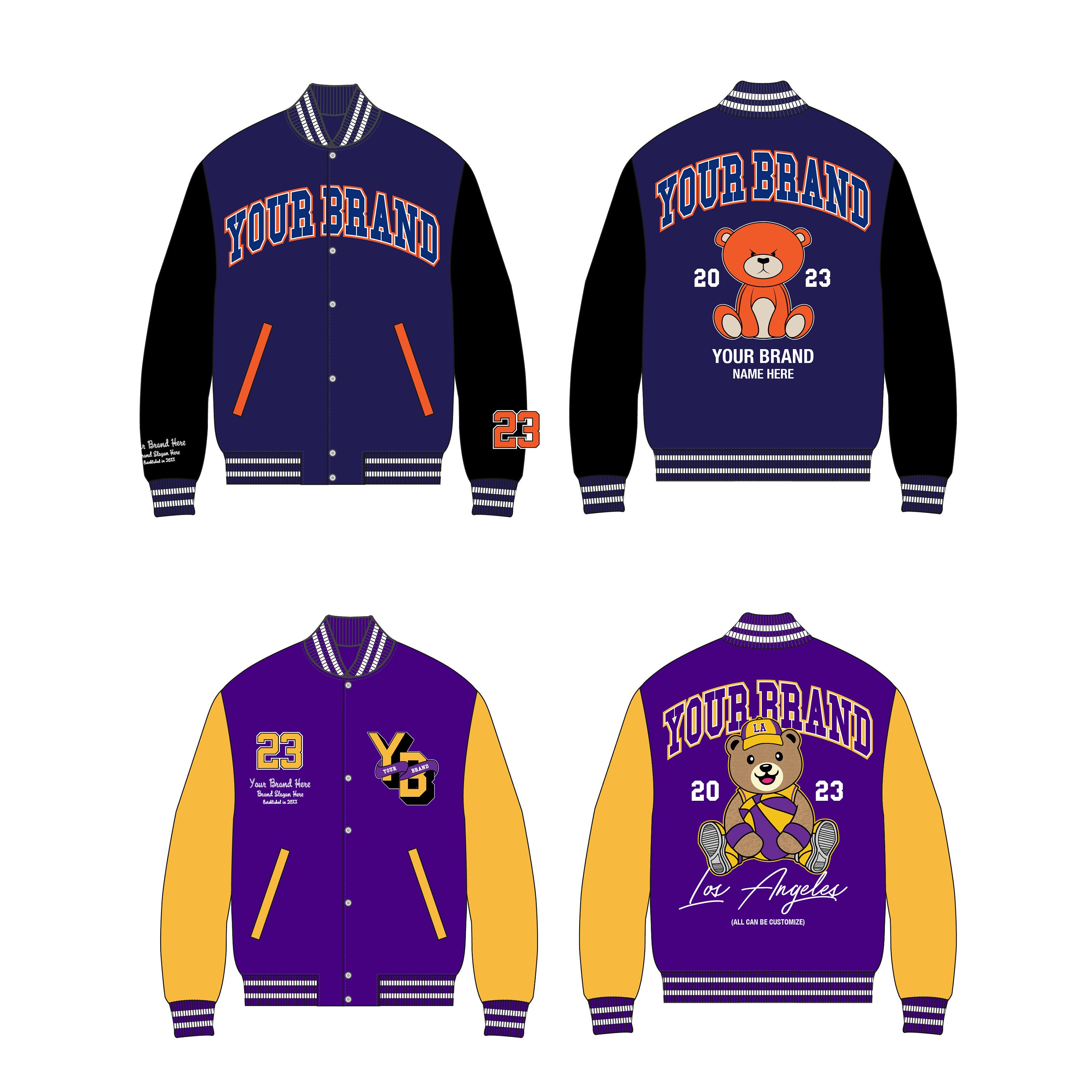 Custom Jacket Tech Pack Bundle, Clothing Sketch, Flat Clothing Mockup ...