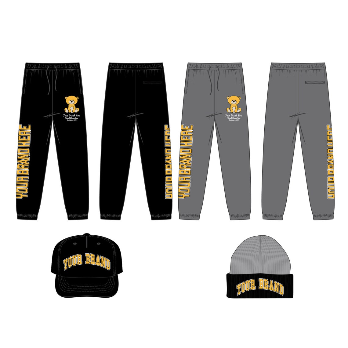 Custom Streetwear Collection Tech Pack Bundle Clothing - Etsy