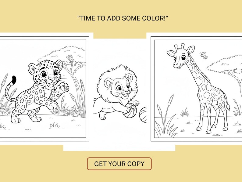Little Lion Learns to Share – Kids Storybook With Coloring Pages ...