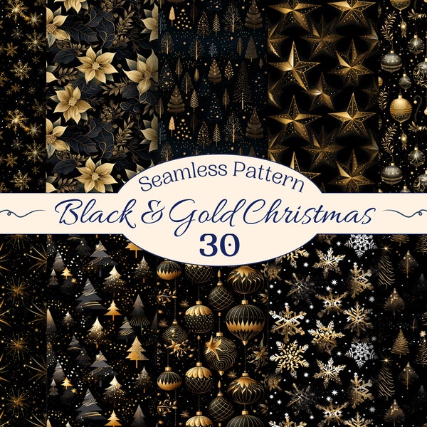 Christmas Digital Paper - Etsy