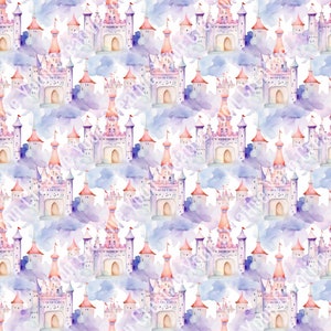 Fairy Tale Patterns Bundle, 10 PNG, Digital Papers Featuring Princesses ...