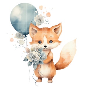 Cute Wild Foxes Clipart Set for Creative Project, Animal Graphics ...