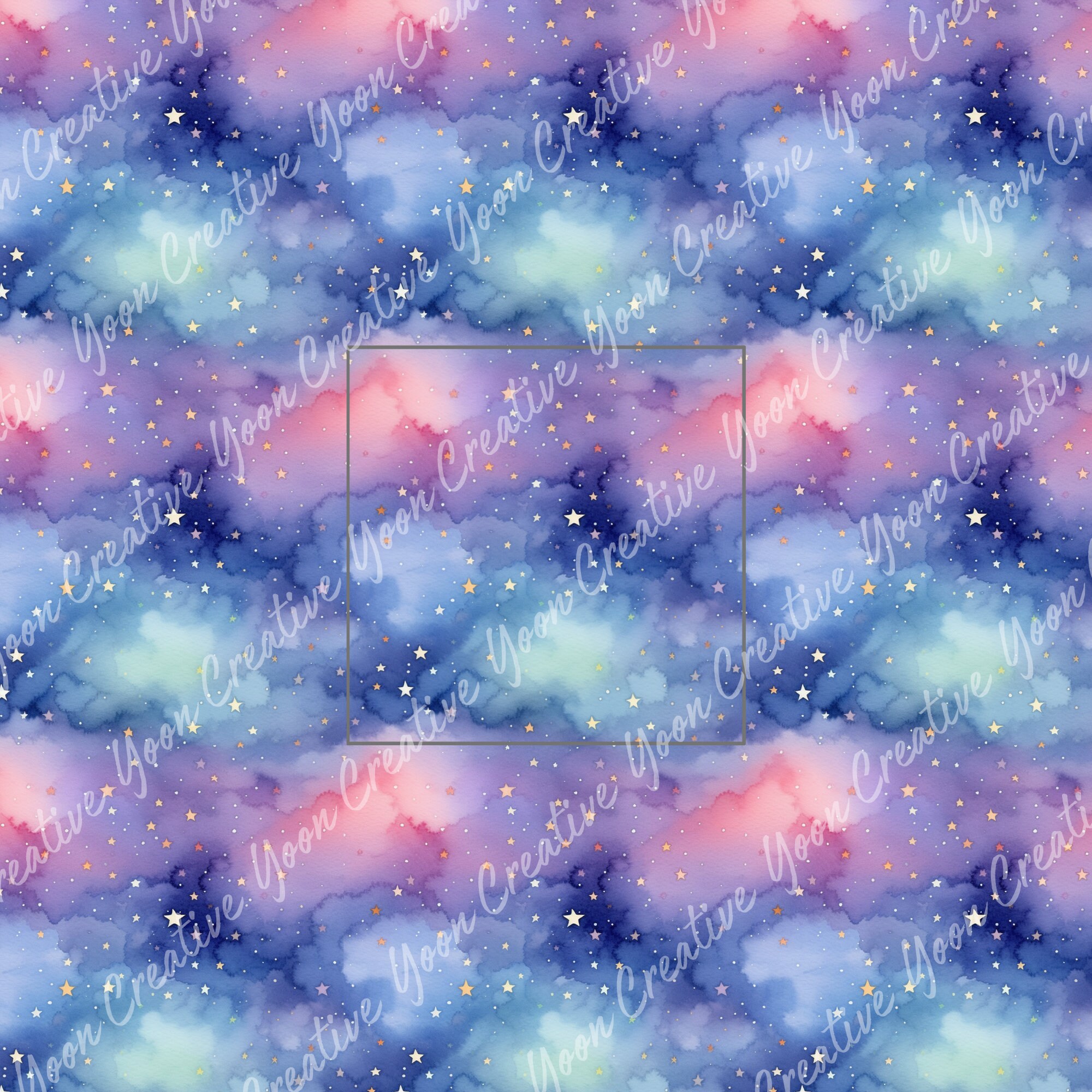 Dreamy Starry Sky Seamless Patterns for Creative Projects, Whimsical ...