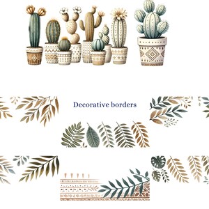 Boho Inspired Indoor Plant Clipart Set for Creative Project, Bohemian ...