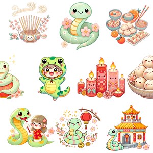 Chinese New Year 2025 Clipart Bundle for Creative Project, Lunar New ...