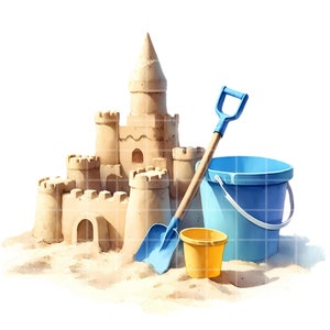 Beach Treasures Clipart Set for Creative Project, Summer Graphics ...