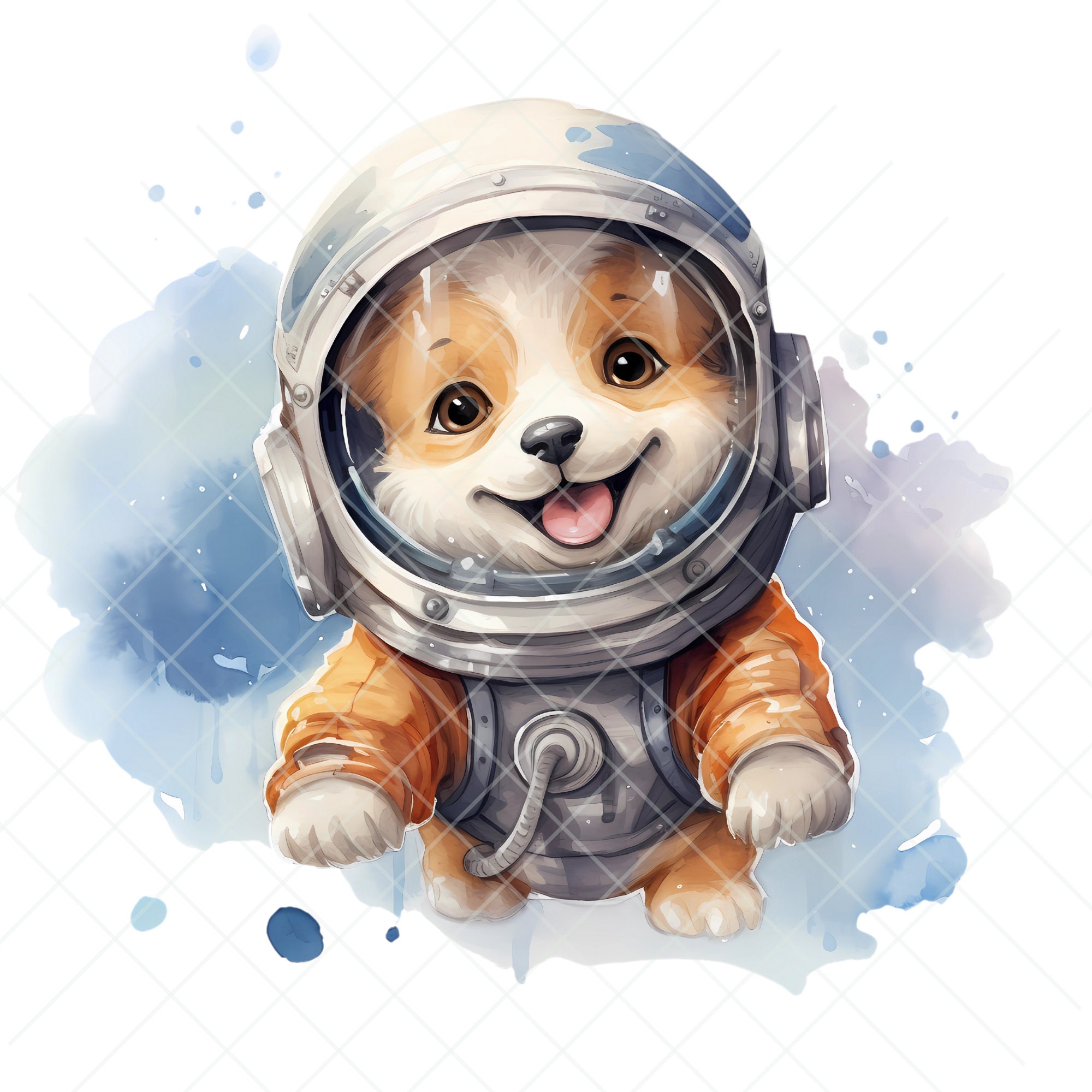 Astro Animals Clipart Set for Creative Projects Cute Space - Etsy