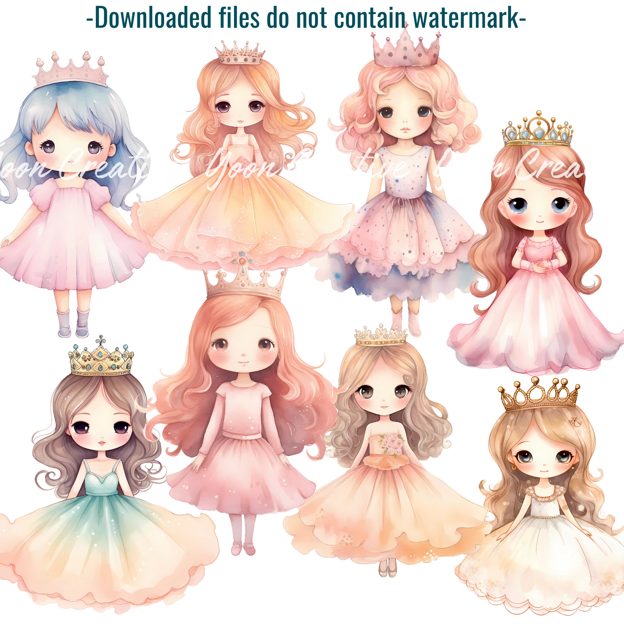 Lovely Little Princess Clipart Set for Creative Project - Etsy