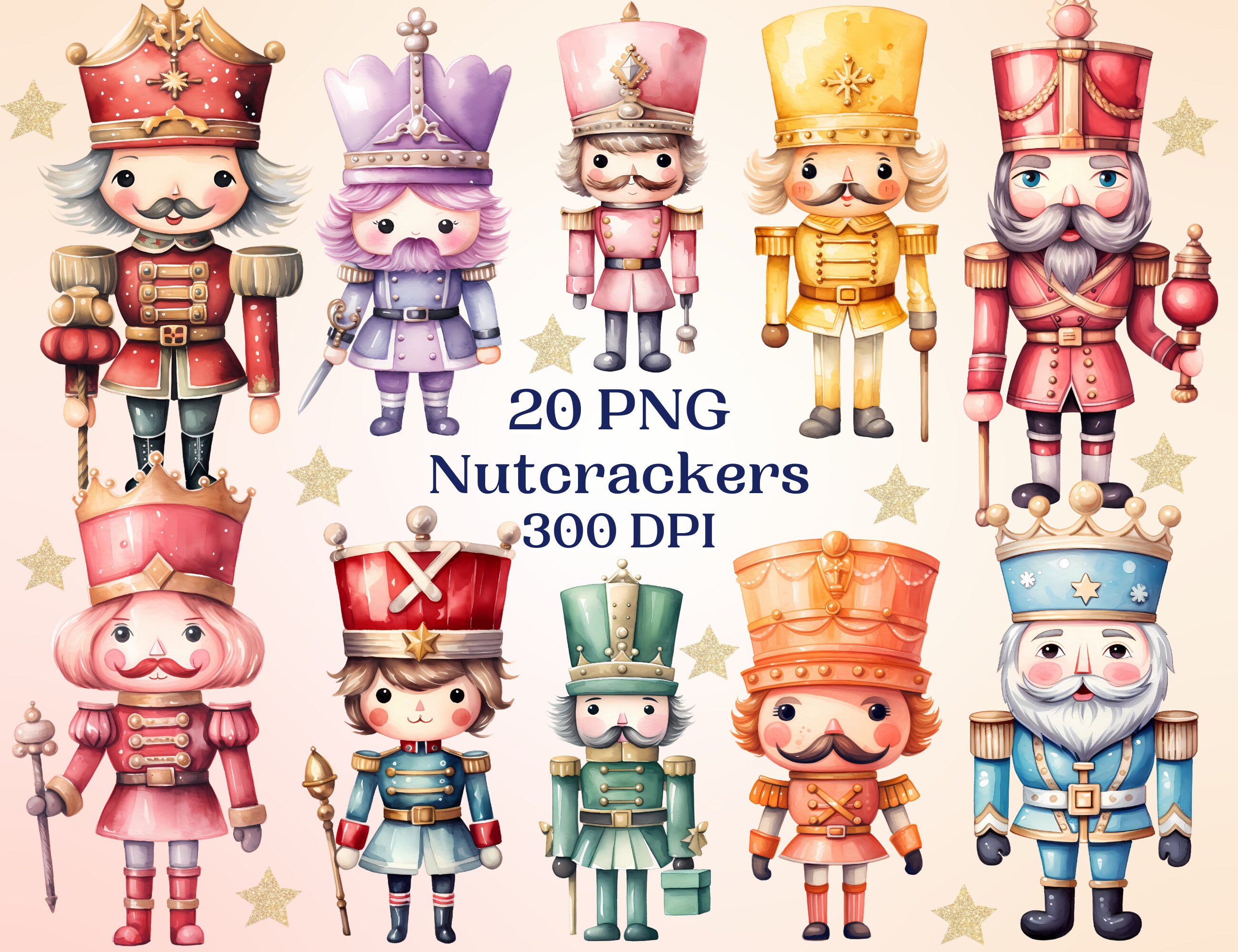Christmas Nutcracker Clipart Set for Creative Project, Christmas ...