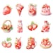 Strawberry Party Clipart Bundle for Creative Project, Fruit Graphics ...