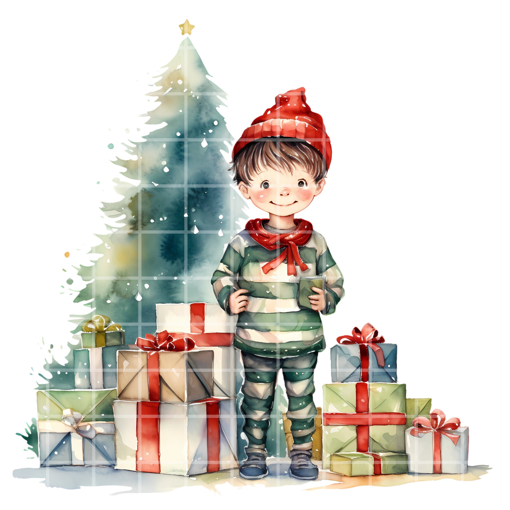 Xmas Children Clipart Set for Creative Projects, Christmas Winter ...
